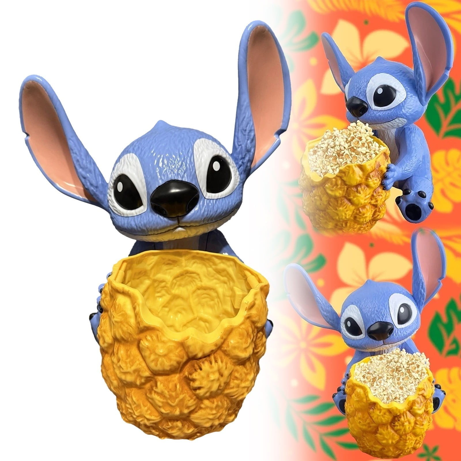 Stitch Popcorn Bucket 3D Stitch Pineapple Popcorn Boxes– 6 inches ...