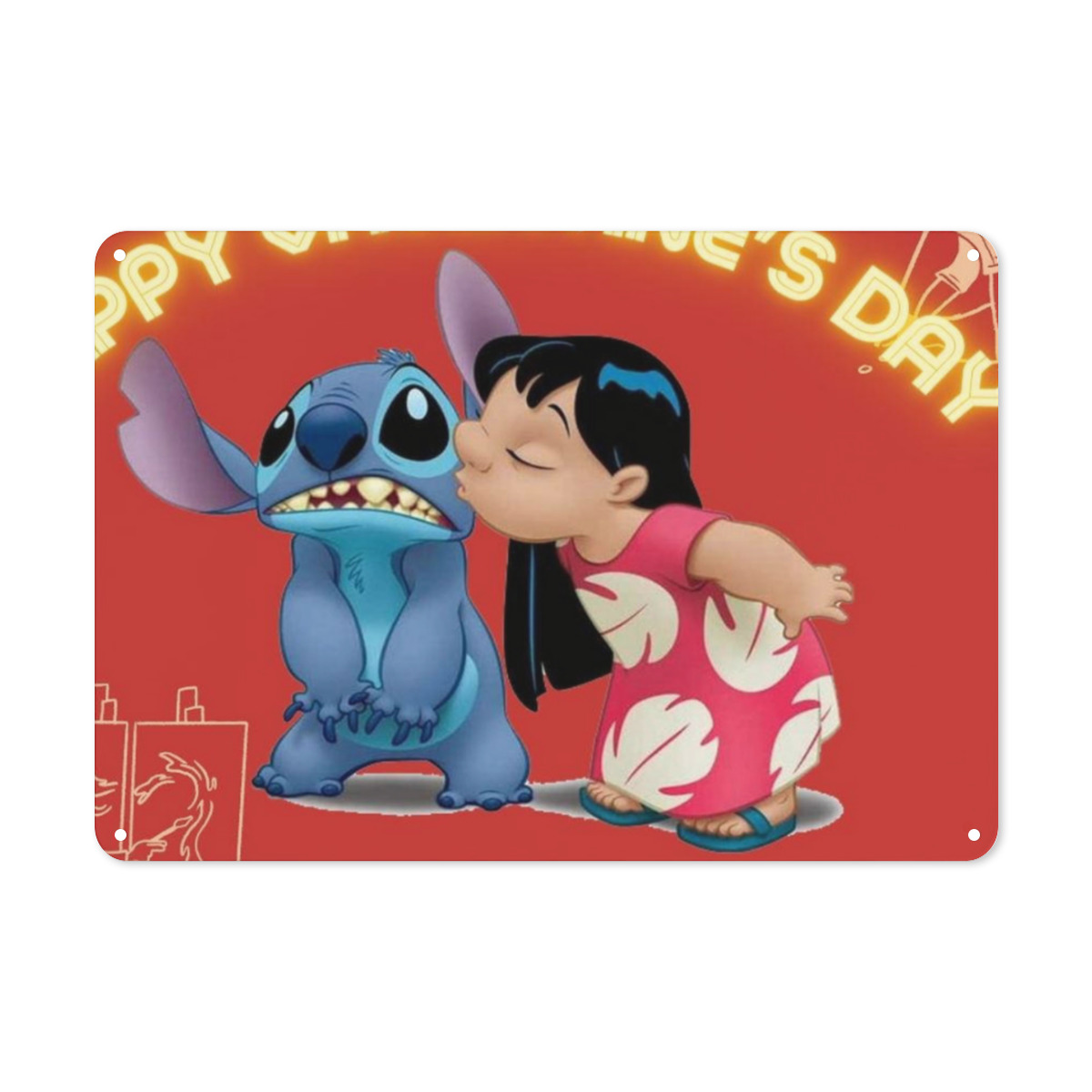 Stitch Poster Tin Painting Halloween Retro Tin Sign Retro Plaque ...