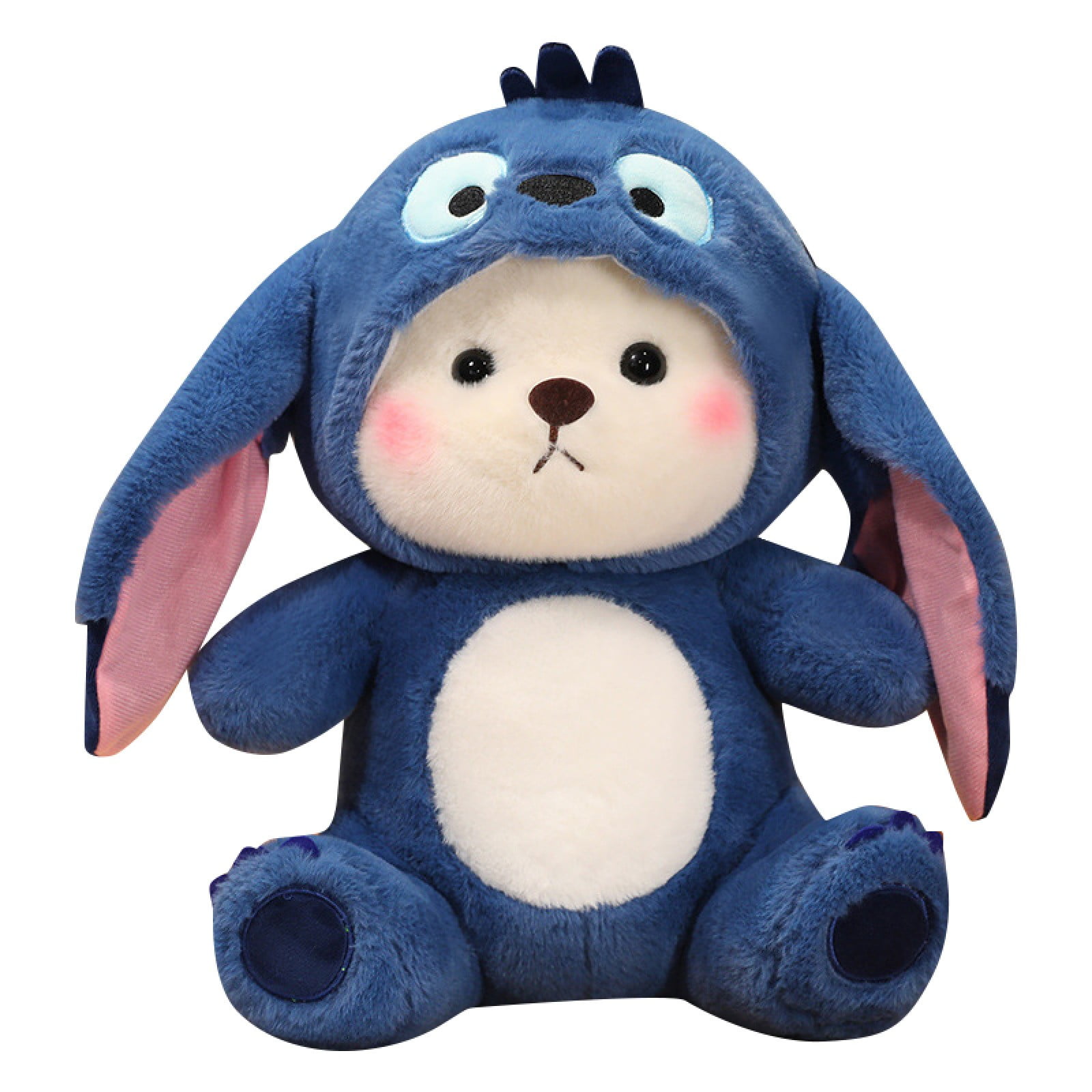 Stitch Push Doll Dolls Adorable Blue Bunny Plush Toy Kids Soft Cuddly ...