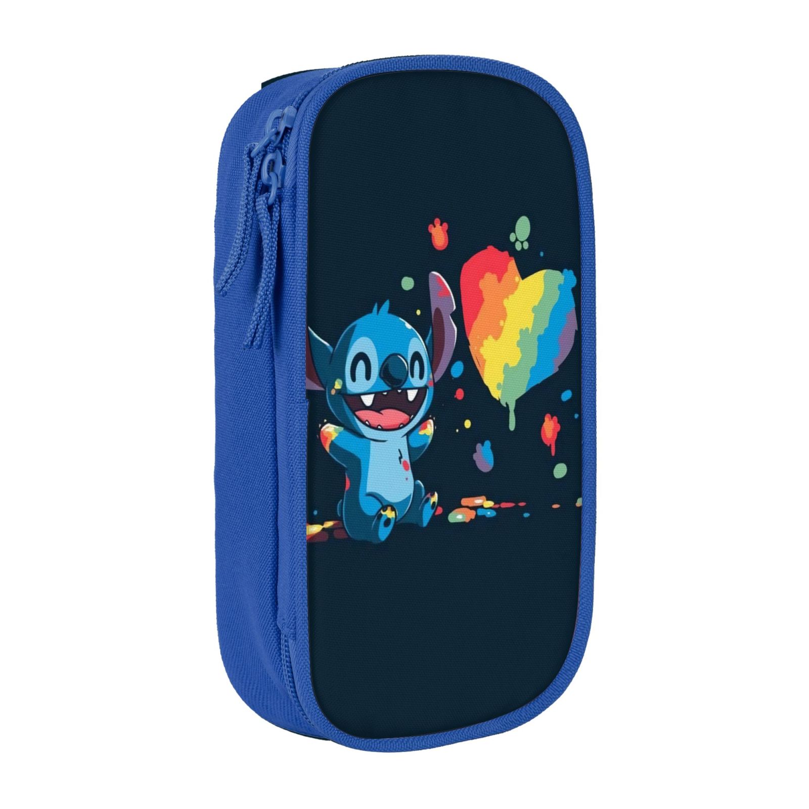 Stitch Rainbow Heart Pencil Case,Pencil Pouch,Big Pencil Bag Pouch Box ...