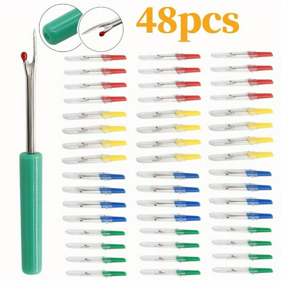 Stitch Ripper 48 PCS Set, Colorful Seam Remover for Sewing, Hem Ripper ...