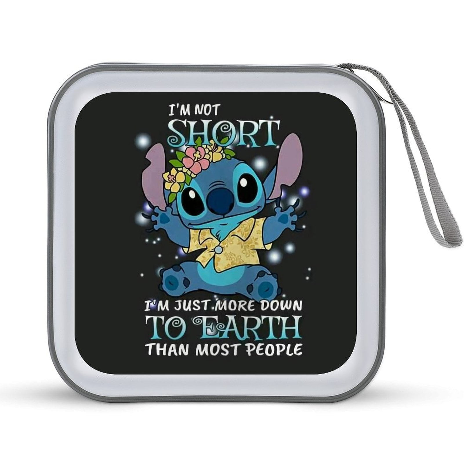 Stitch I'M NOT SHORT CD Case, 40 Capacity VCD/DVD Case Holders Wallet ...