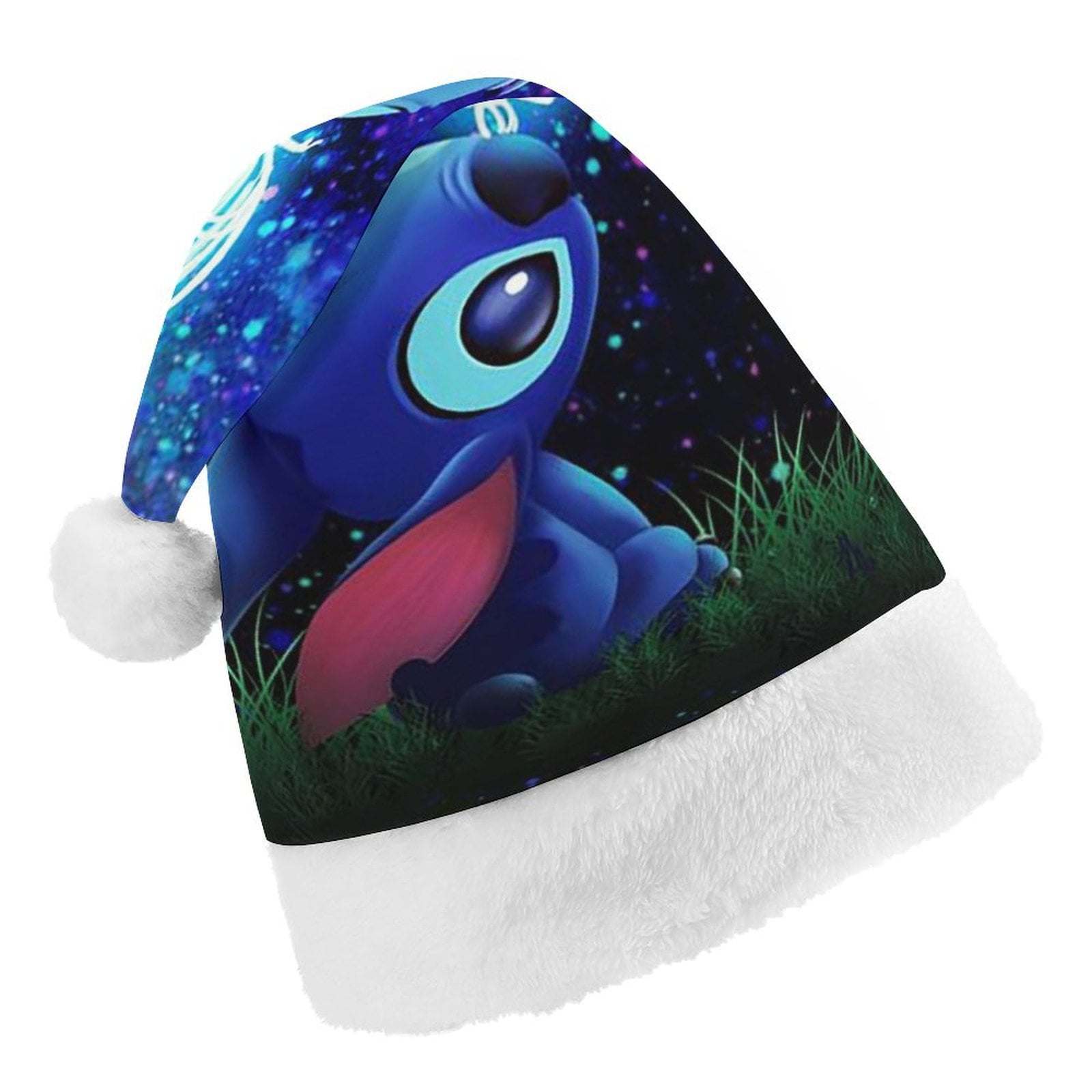 Stitch Santa Hat Christmas Unisex Winter Hat Fit for Adults and Kids ...