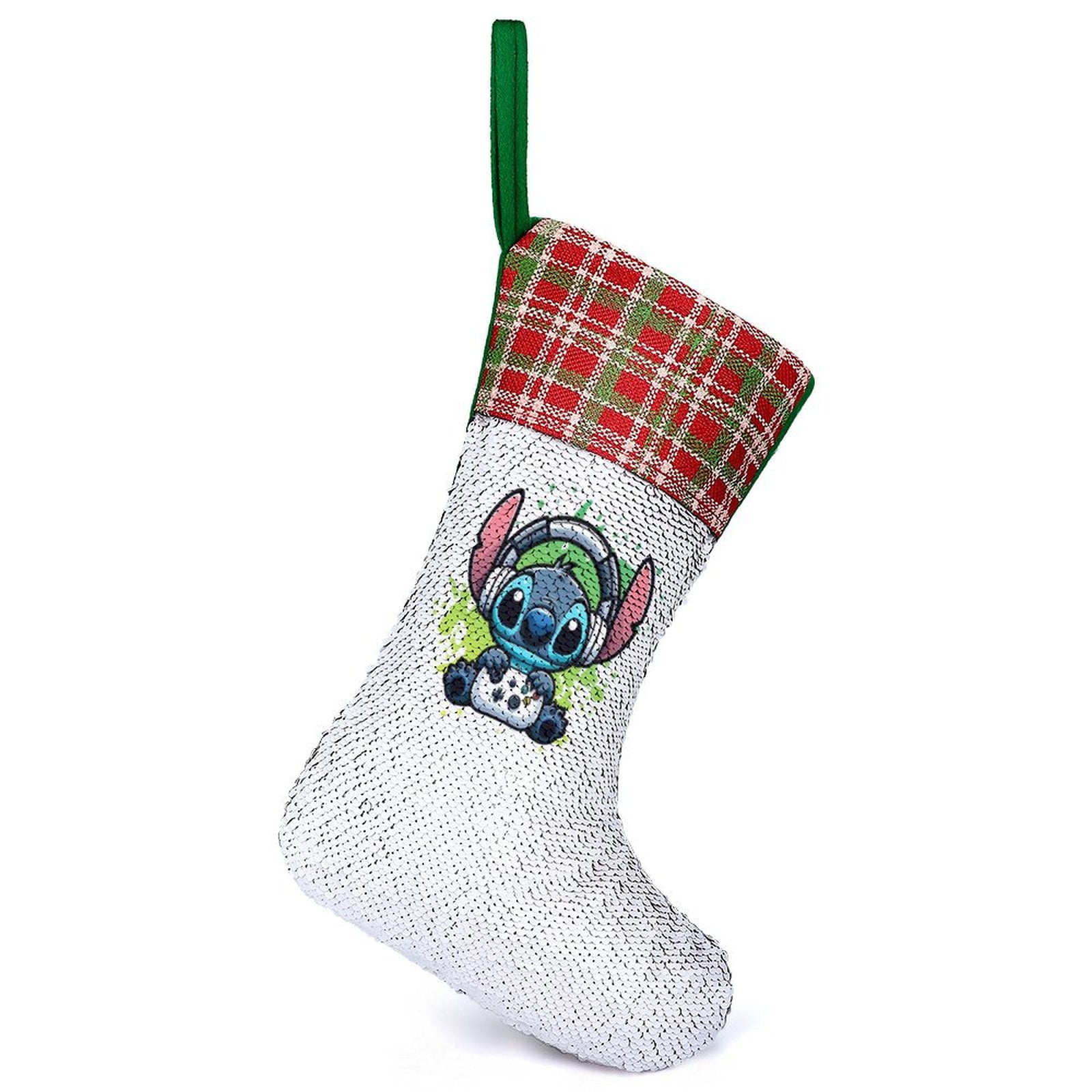 Stitch Sequin Christmas Stocking Glitter Christmas Stockings ...
