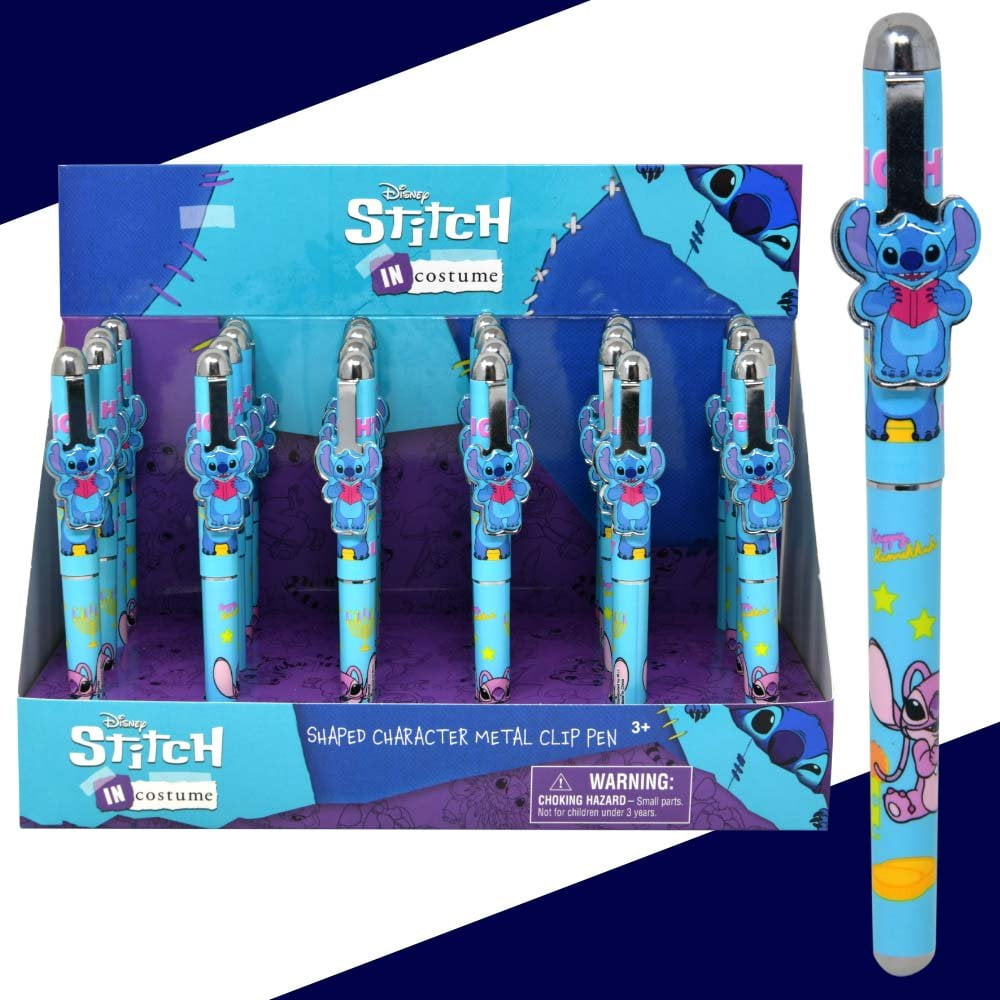 Stitch Shaped Character Metal Clip Pen-6 PCS ONLY - Walmart.com