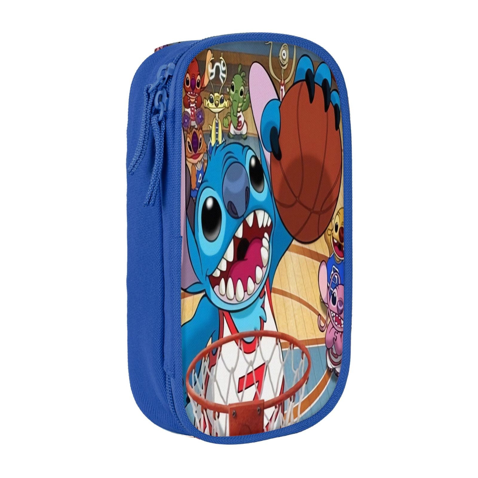 Stitch Shooting Basketball Large Pencil Case Pouch,Pencil Bag with ...