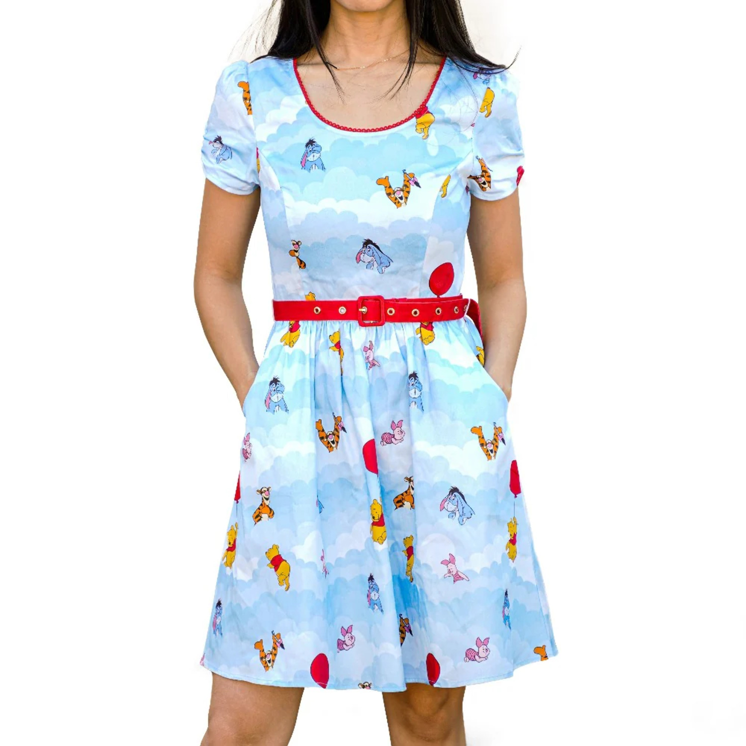 Stitch Shoppe by Loungefly: Disney Winnie the Pooh - Up in the Clouds "Laci" Dress - Walmart.com