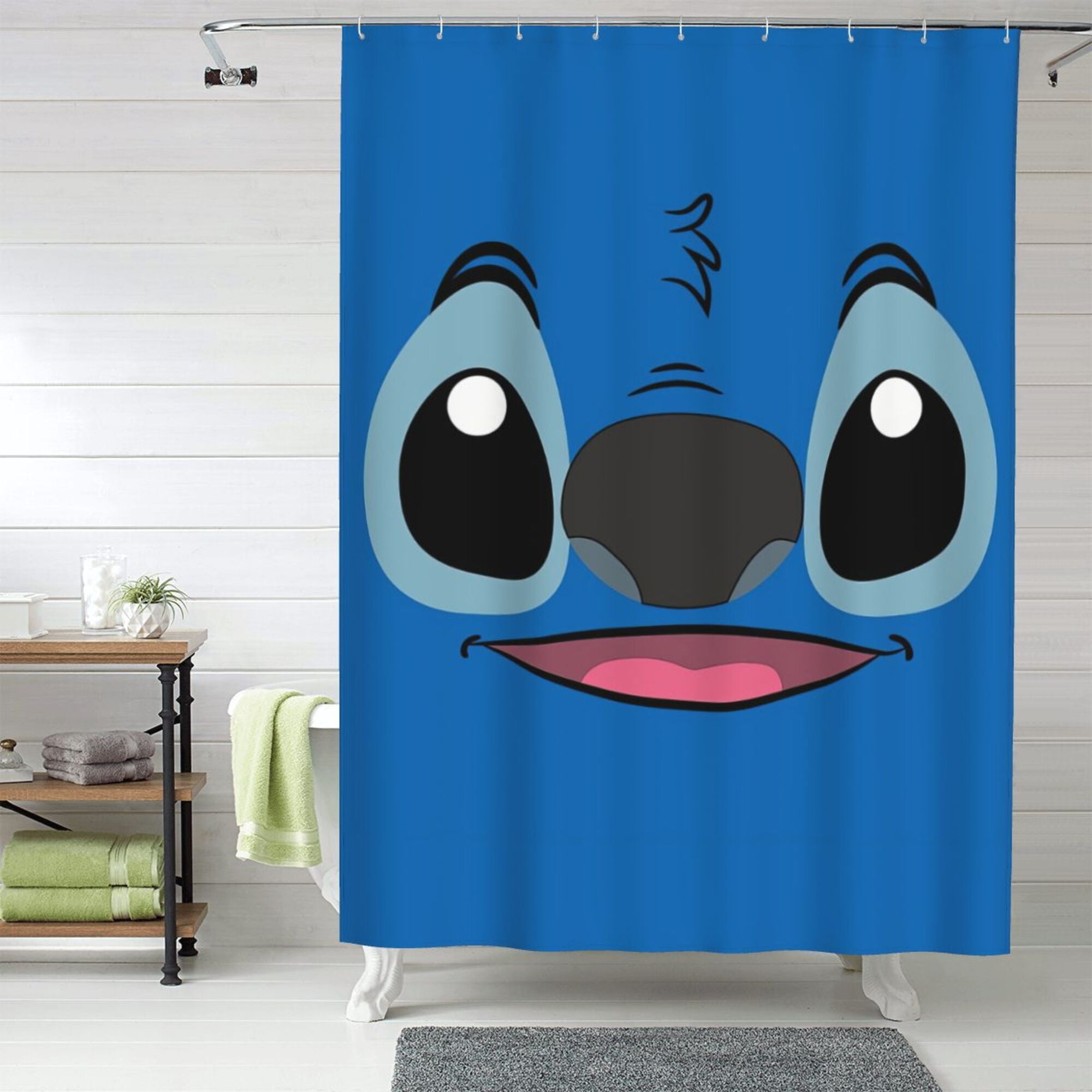 Stitch Shower Curtain 60 X 72 Inch Waterproof Fabric Shower Curtains