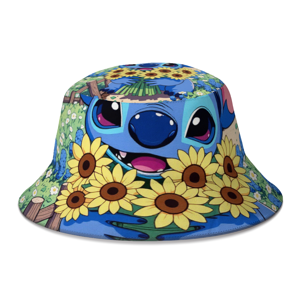 Stitch Single-Layer Fisherman's Hat - UV Protection and Foldable ...