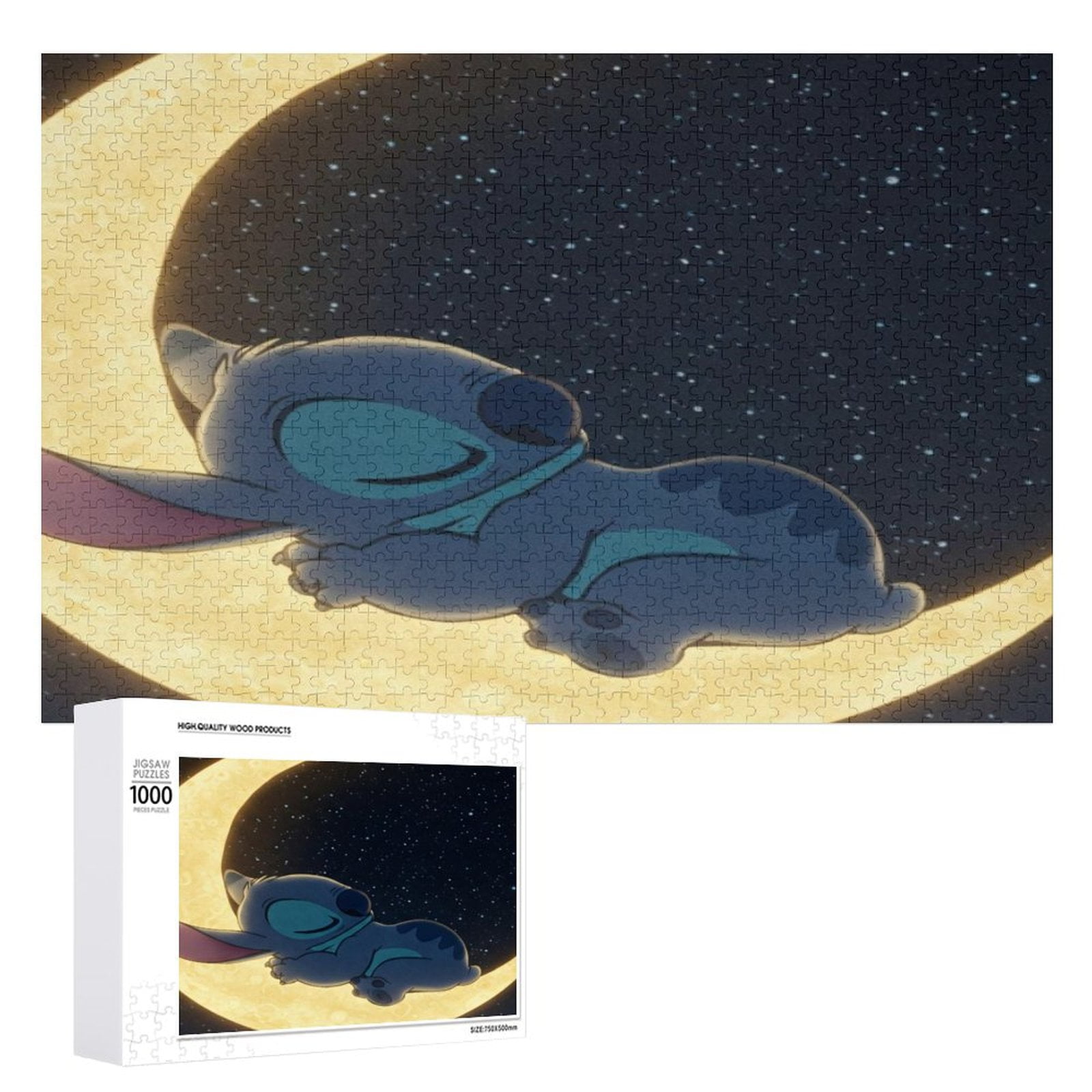 Stitch Sleeping on The Moon Puzzles for Adults 1000 Pieces - Puzzles ...