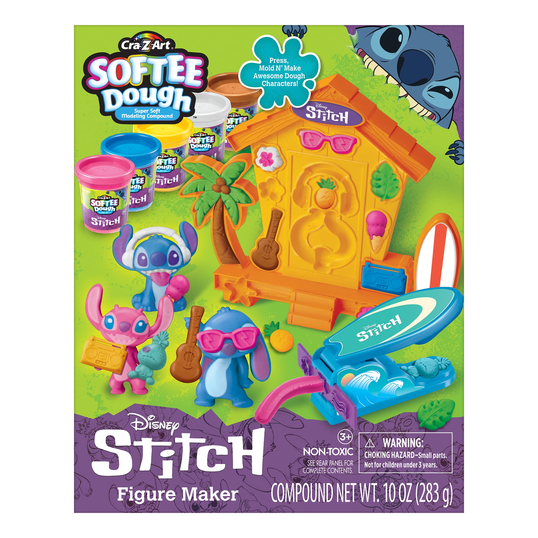 Disney Stitch Figure Maker Toy for Softee Dough Modeling Compound Ages ...