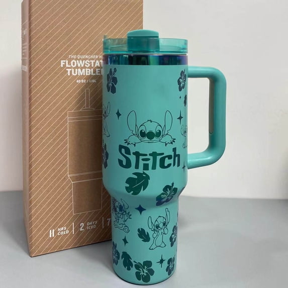 Stitch Stainless Steel Double Wall Vacuum Insulated Travel Tumbler，With ...