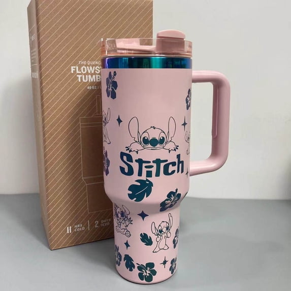 Stitch Stainless Steel Double Wall Vacuum Insulated Travel Tumbler，With ...