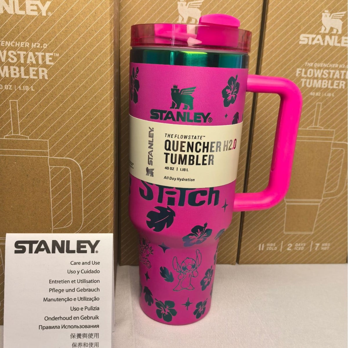 Stitch Stainless Steel Double Wall Vacuum Insulated Travel Tumbler，With ...