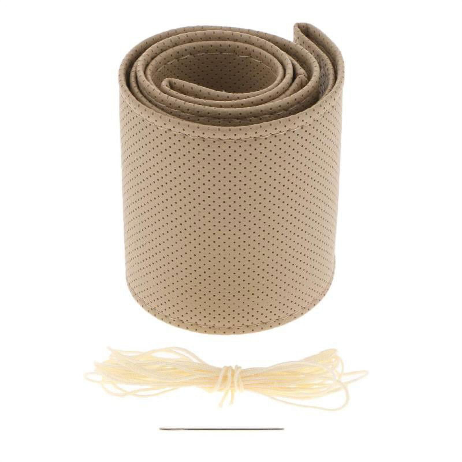 Stitch Steering Wheel Cover - Universal Microfiber Leather DIY Sew On ...