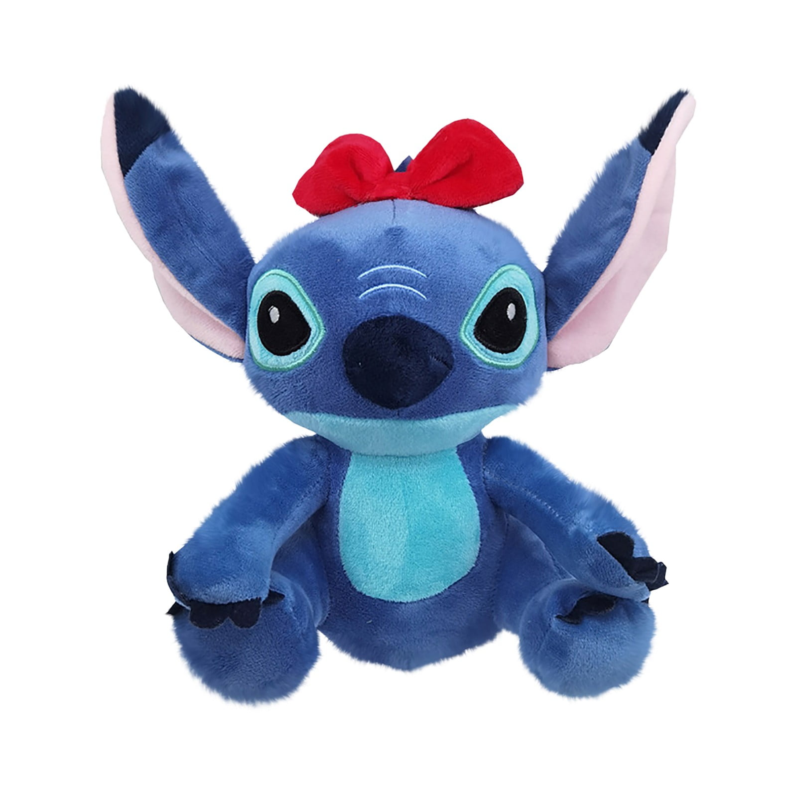 Stitch Stitch Stuff Adorable Blue Alien Plush Toy With Red Bow, Soft ...