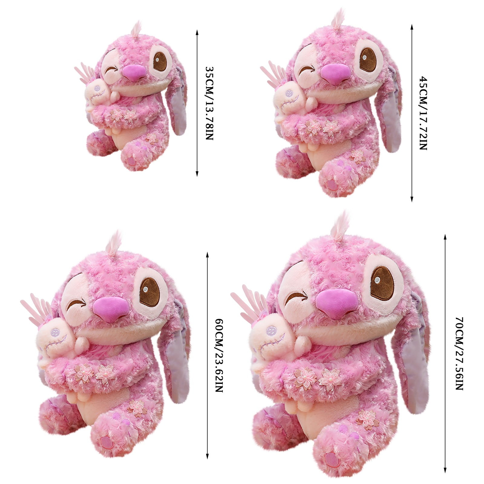 Stitch Stuffed Animal Plush, Cartoon Stitch Plushies Anime Figure Doll ...