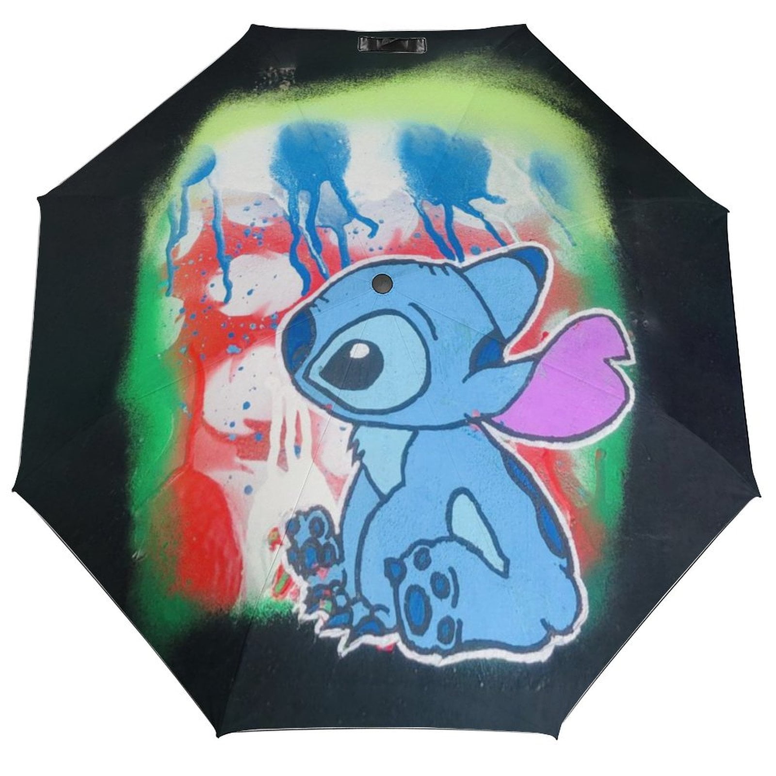Stitch Sun umbrella Automatic Open/Close Sun Rain Travel Umbrella UV ...