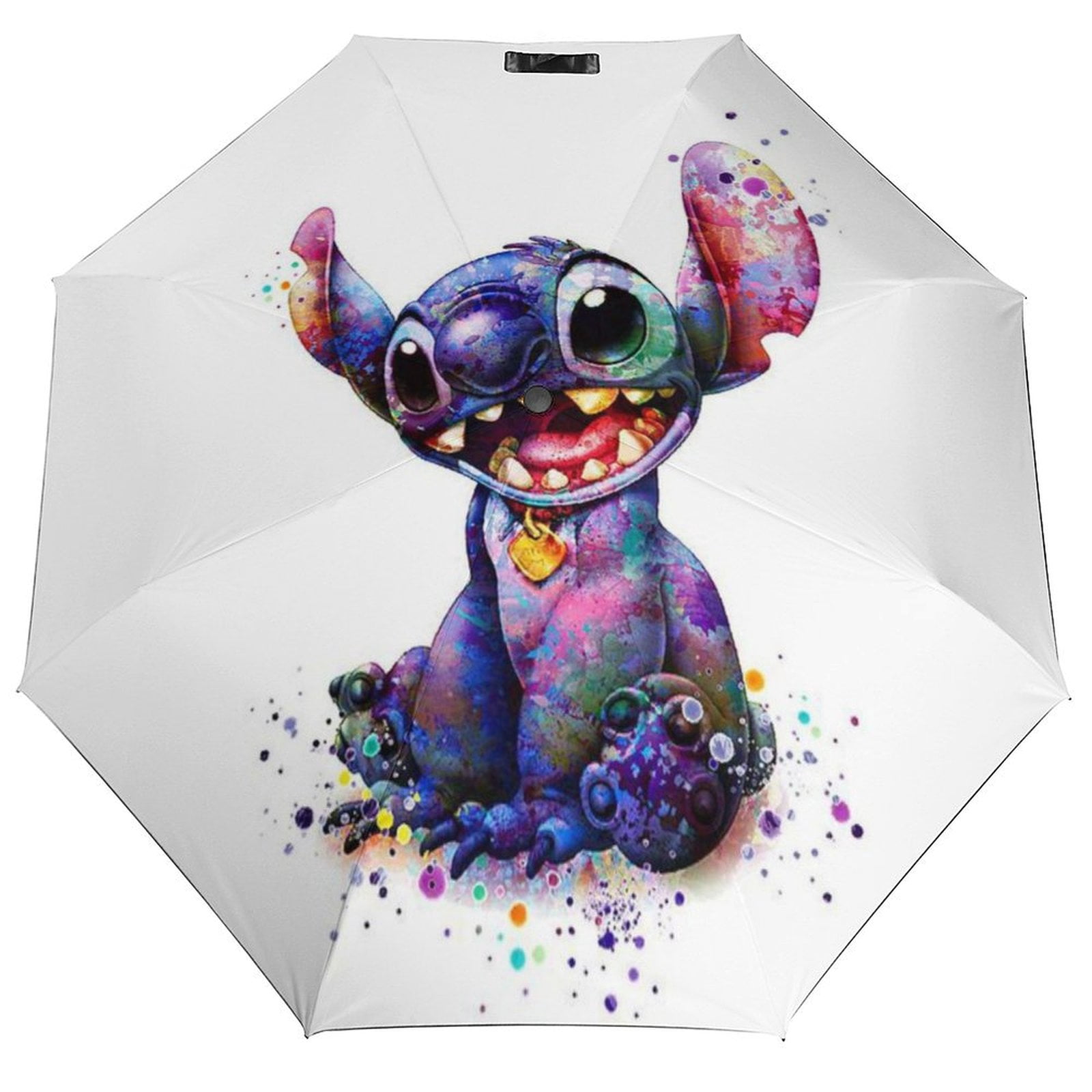 Stitch Sun umbrella Automatic Open/Close Sun Rain Travel Umbrella UV ...