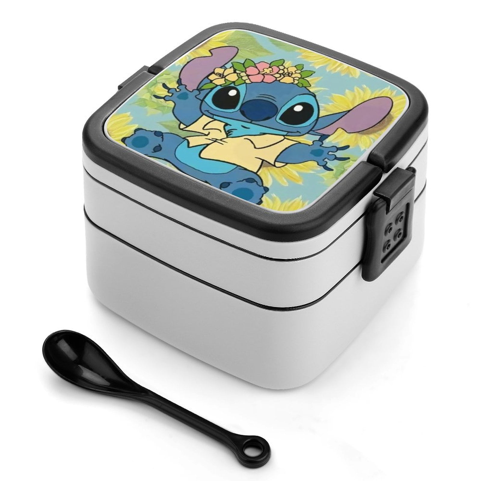 Stitch Sunflower 6582 Reusable Bento Boxes Lunch Box Double Layer ...