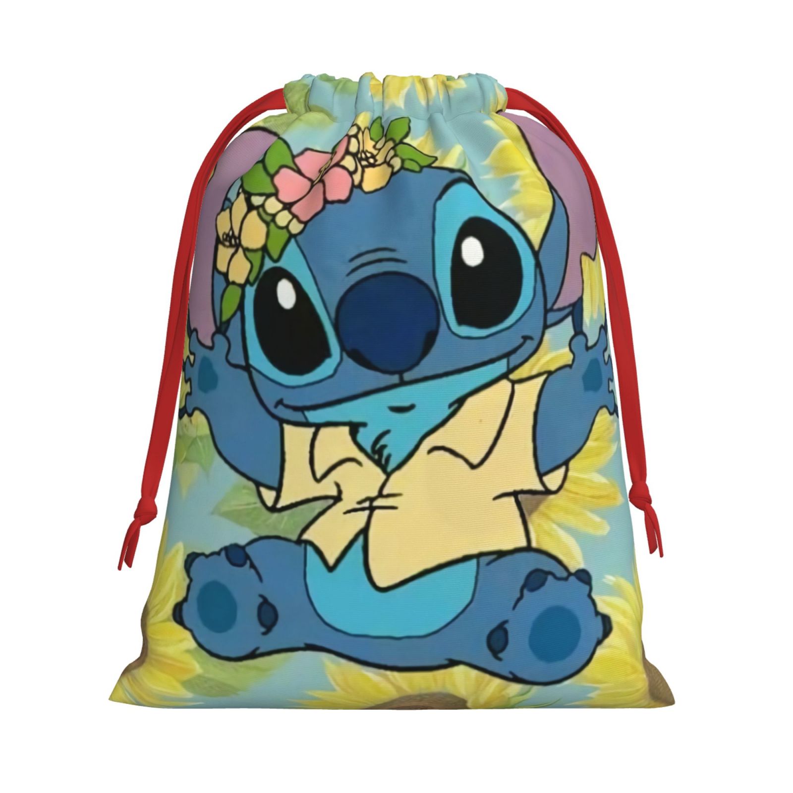 Stitch Sunflower Drawstring Bag For Kids Adults Gifts Drawstring ...