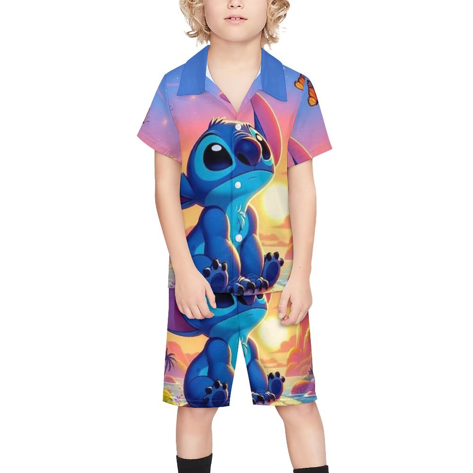 Stitch Swim Trunks Anime Cute for Boys Gift 11-12T Stitch Merch ...