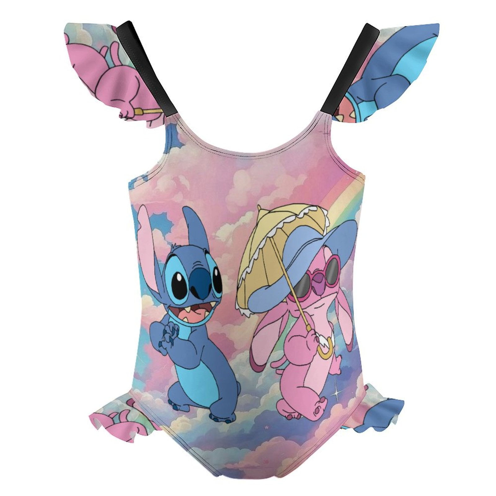 Stitch Swimsuit Anime Cute for Girls Gift 10-12Y（150cm） Stitch Merch ...