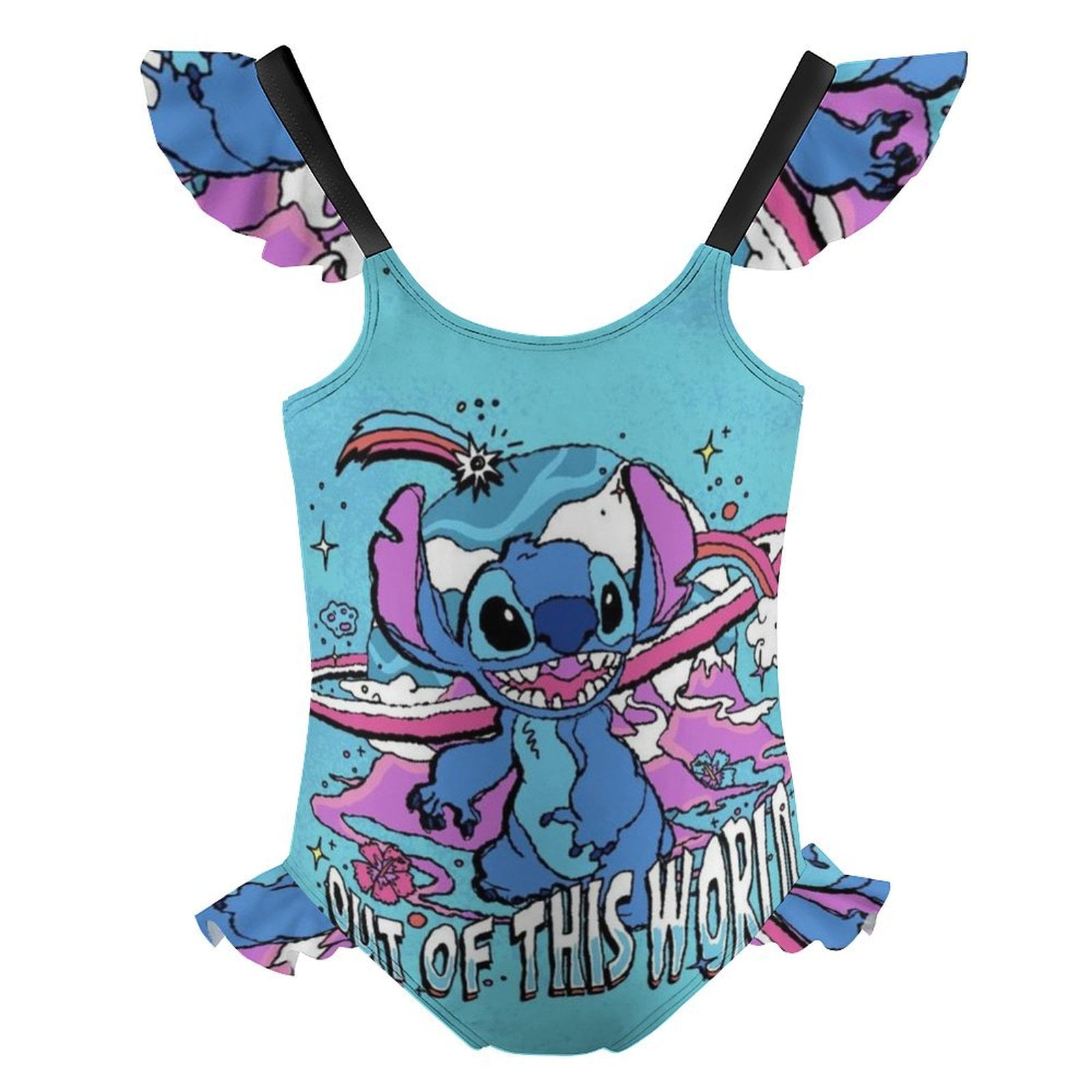 Stitch Swimsuit Anime Cute for Girls Gift 6-7Y（110cm） Stitch Merch ...