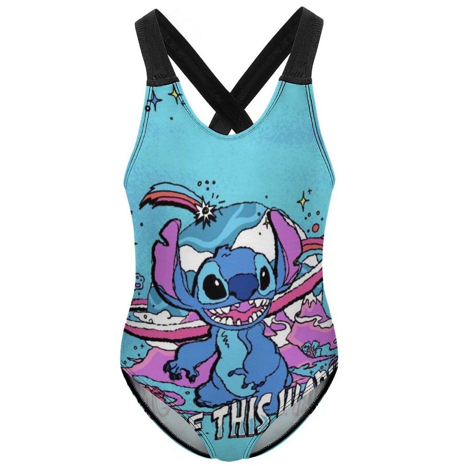 Stitch Swimsuit Anime Cute for Girls Gift 6-7Y（110cm） Stitch Merch ...