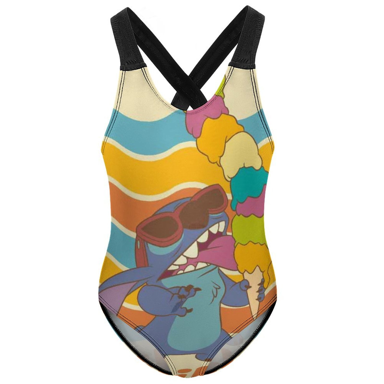 Stitch Swimsuit Anime Cute for Girls Gift 7-9Y（120cm） Stitch Merch ...