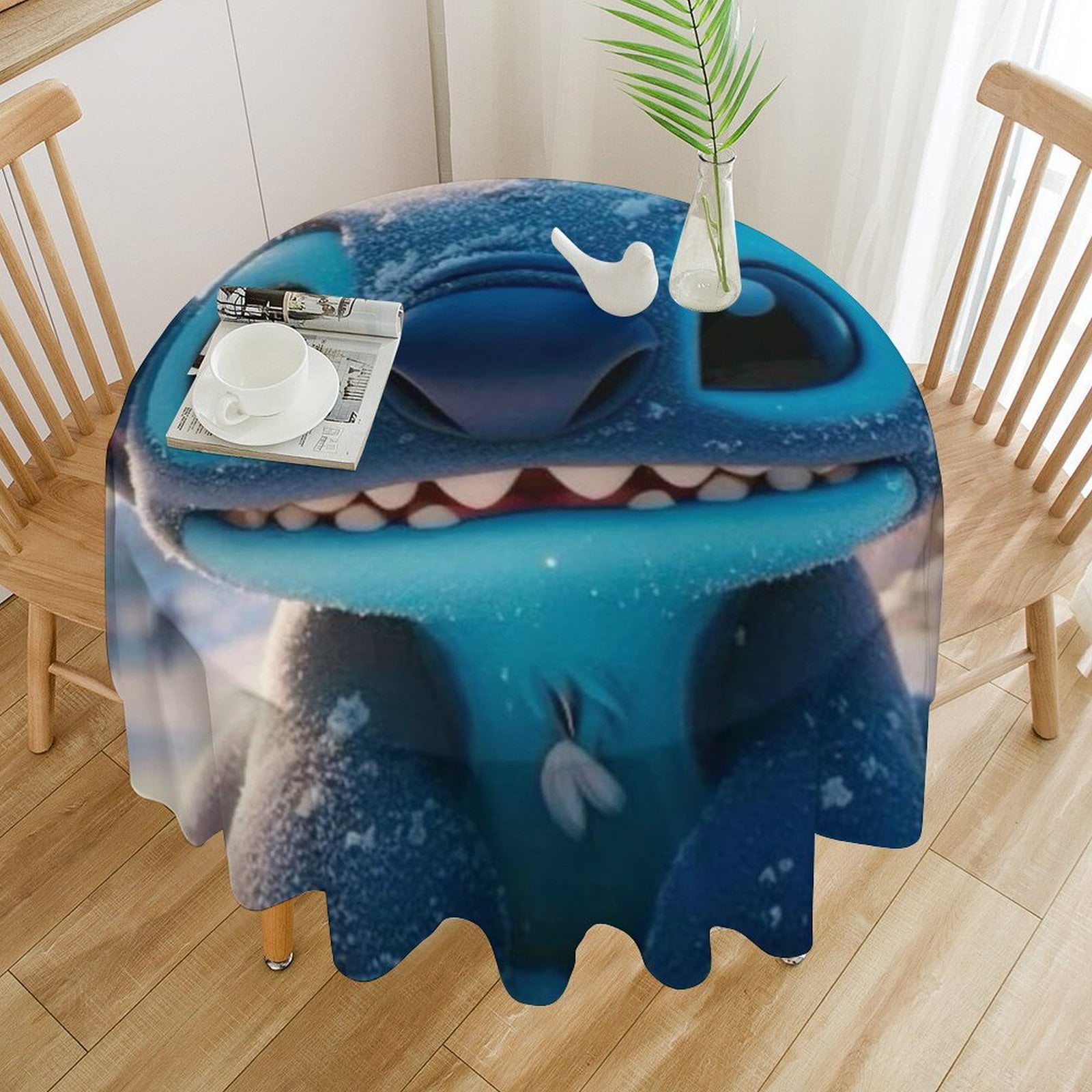 Stitch Tablecloth Anime for Dining Table Picnic Gift 50x50in Stitch ...