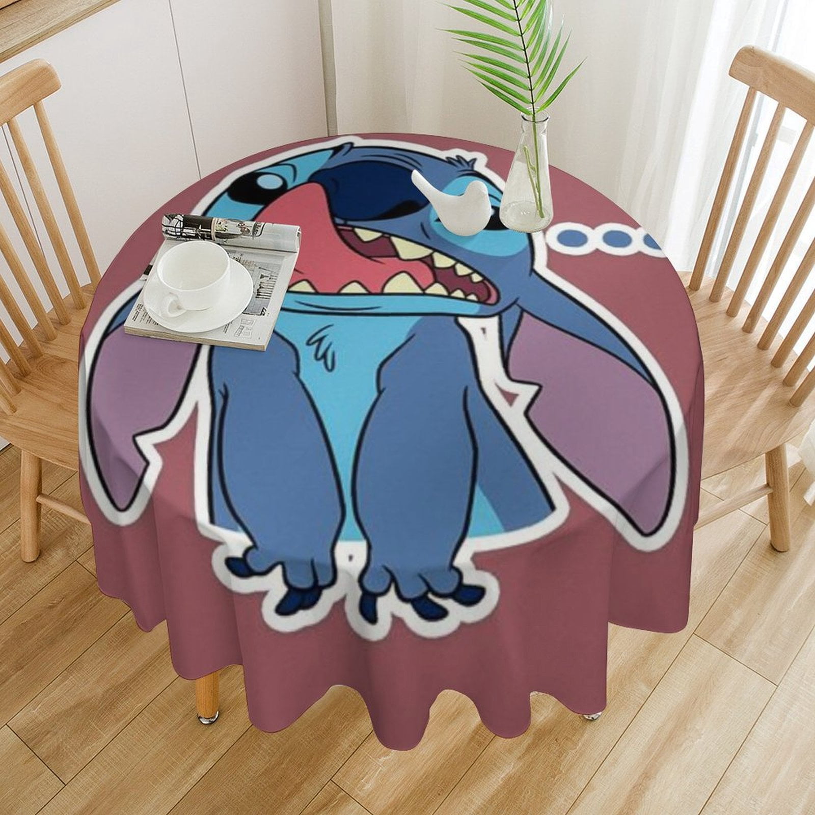Stitch Tablecloth Anime for Dining Table Picnic Gift 60x60in Stitch ...