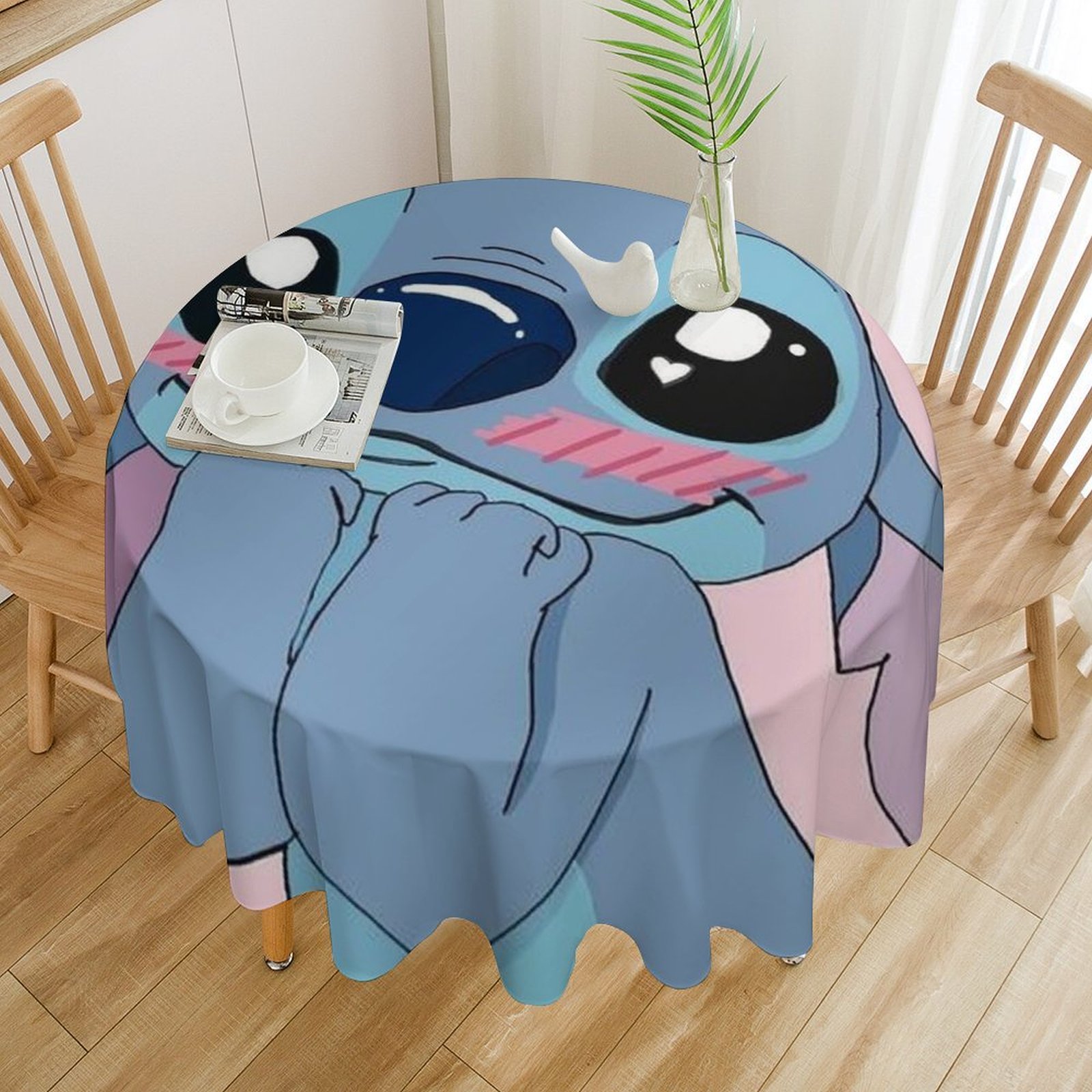 Stitch Tablecloth Anime for Dining Table Picnic Gift 60x60in Stitch ...