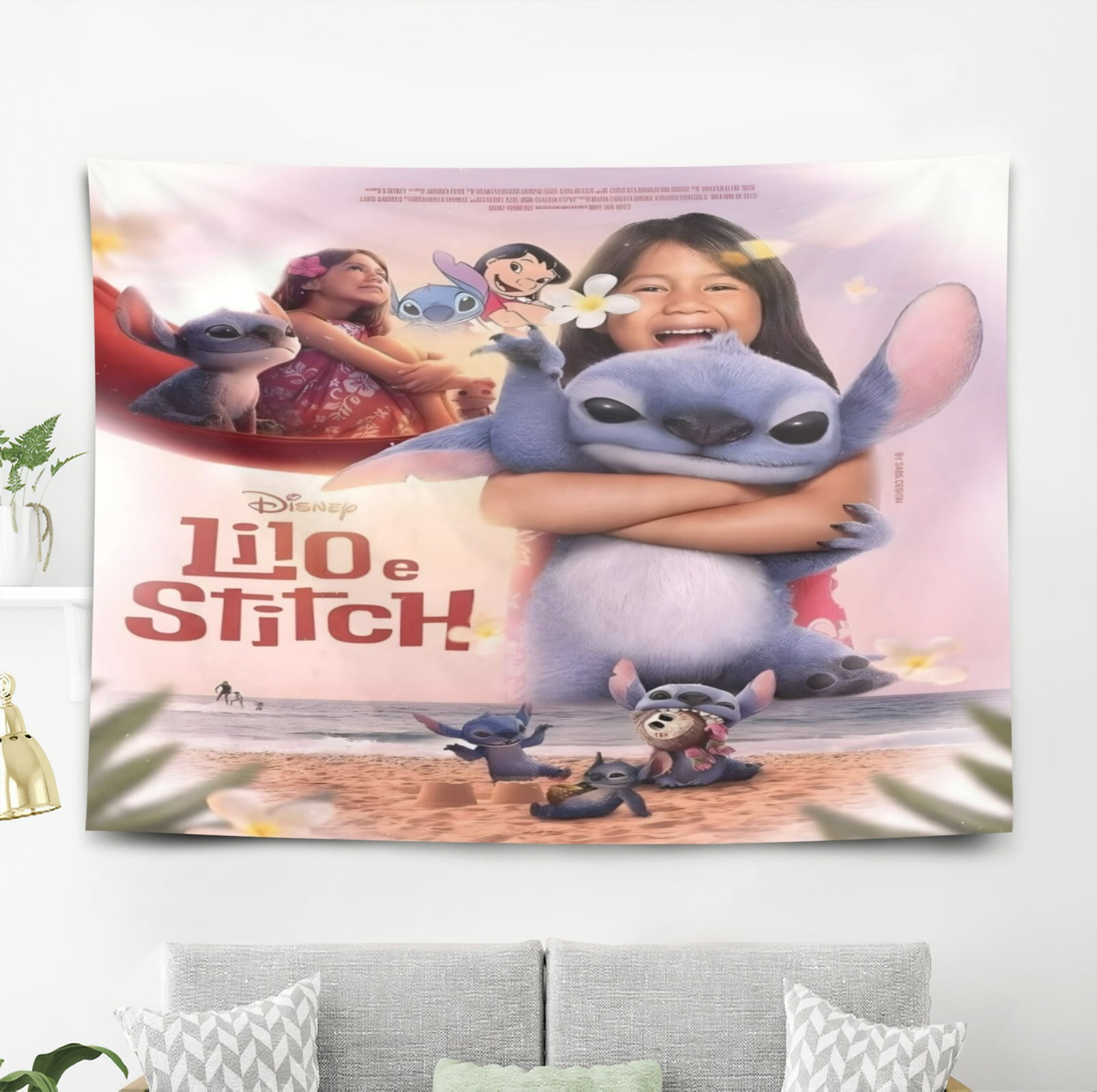 Stitch*! The Movie Flushing Tapestry - Horizontal（60"x40"） - Walmart.com