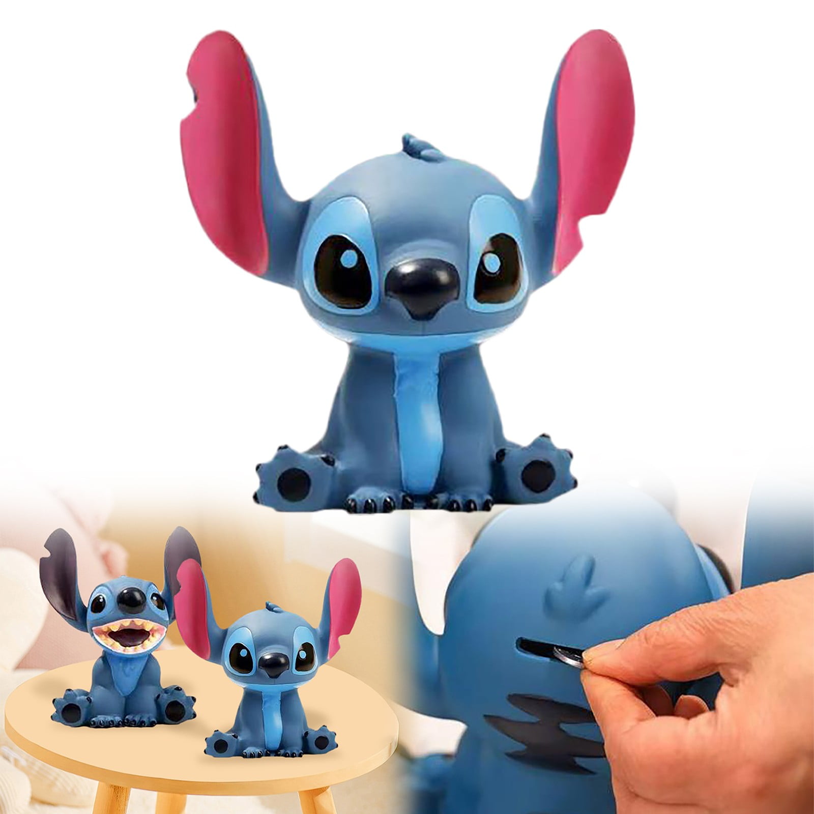 Stitch-Themed Rubber Money Box - Vibrant Color Piggy Bank with Lockable ...