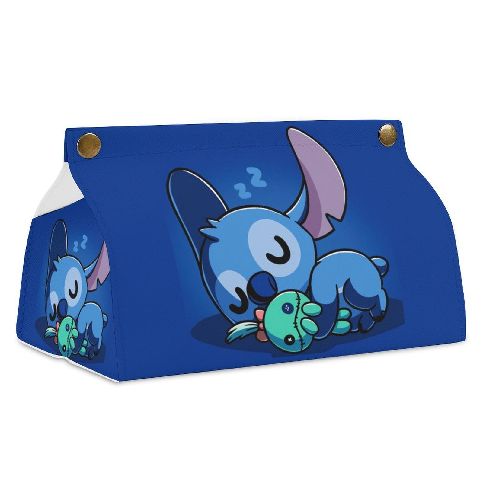 Stitch Tissue Box Cover - PU Tissue Box Cover Decorative Bathroom Home ...