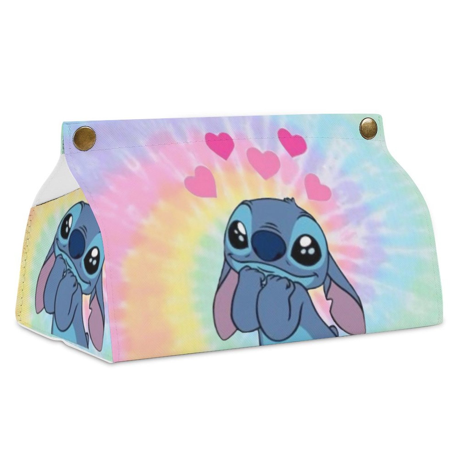 Stitch Tissue Box Cover - PU Tissue Box Cover Decorative Bathroom Home ...