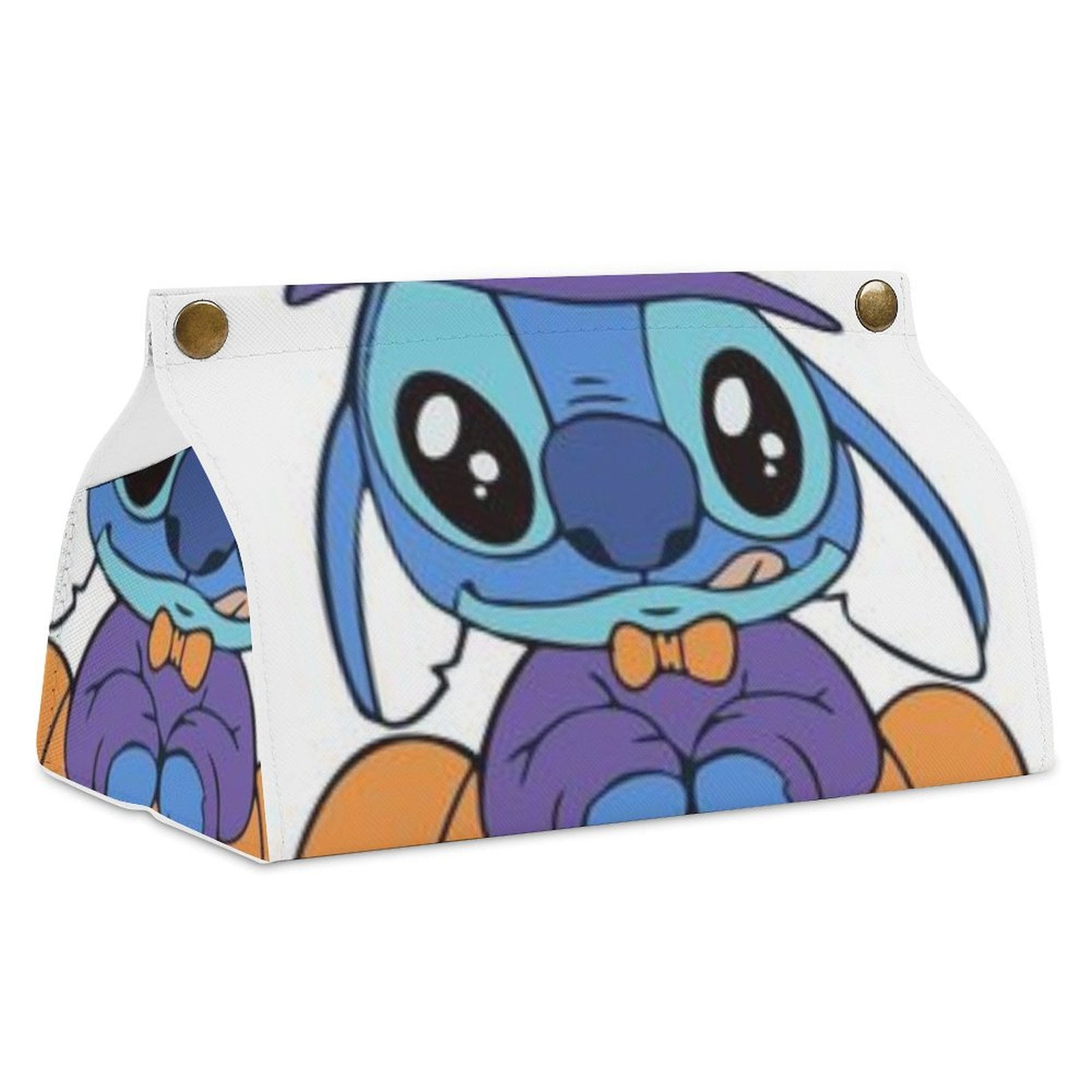 Stitch Tissue Box Cover - PU Tissue Box Cover Decorative Bathroom Home ...