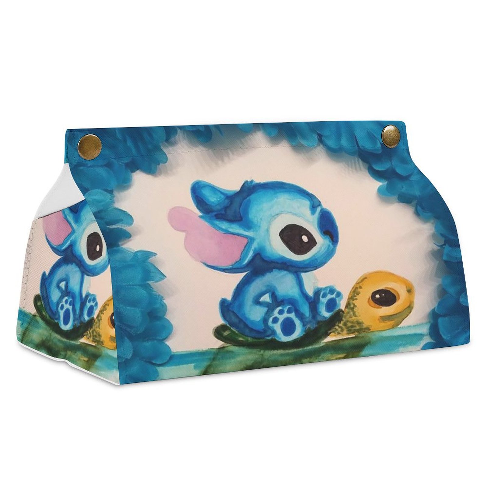 Stitch Tissue Box Cover - PU Tissue Box Cover Decorative Bathroom Home ...