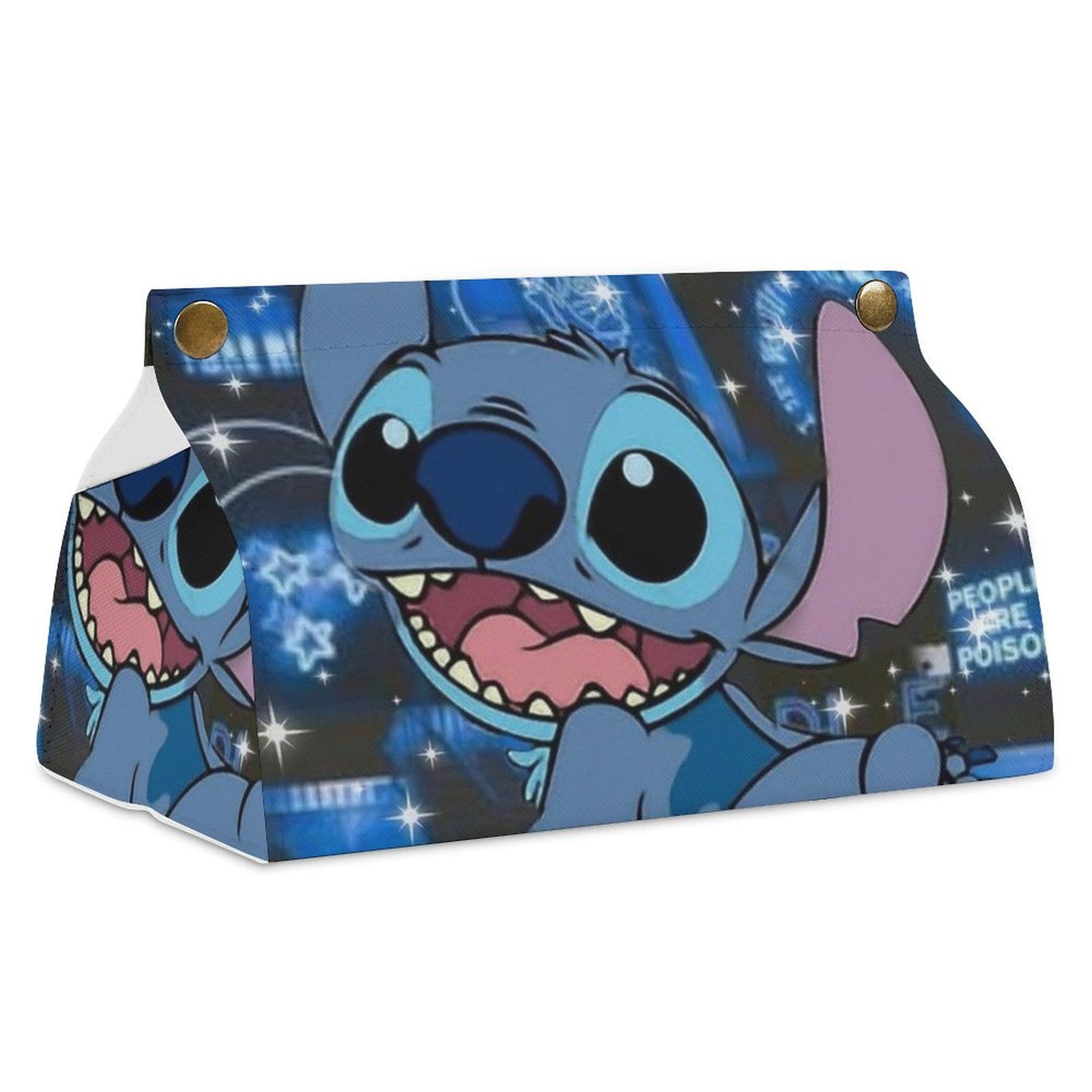 Stitch Tissue Box Cover - PU Tissue Box Cover Decorative Bathroom Home ...
