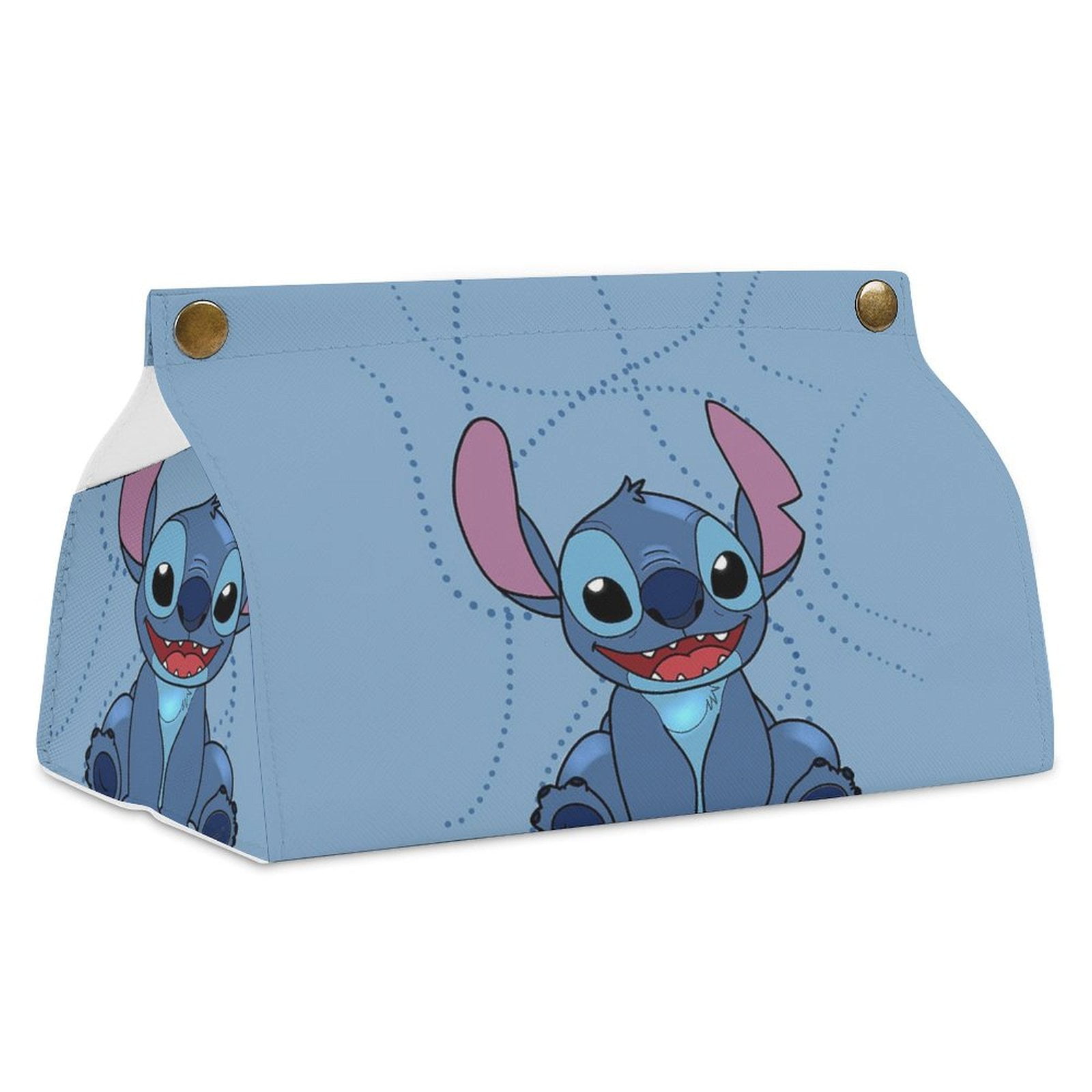 Stitch Tissue Box Cover - PU Tissue Box Cover Decorative Bathroom Home ...