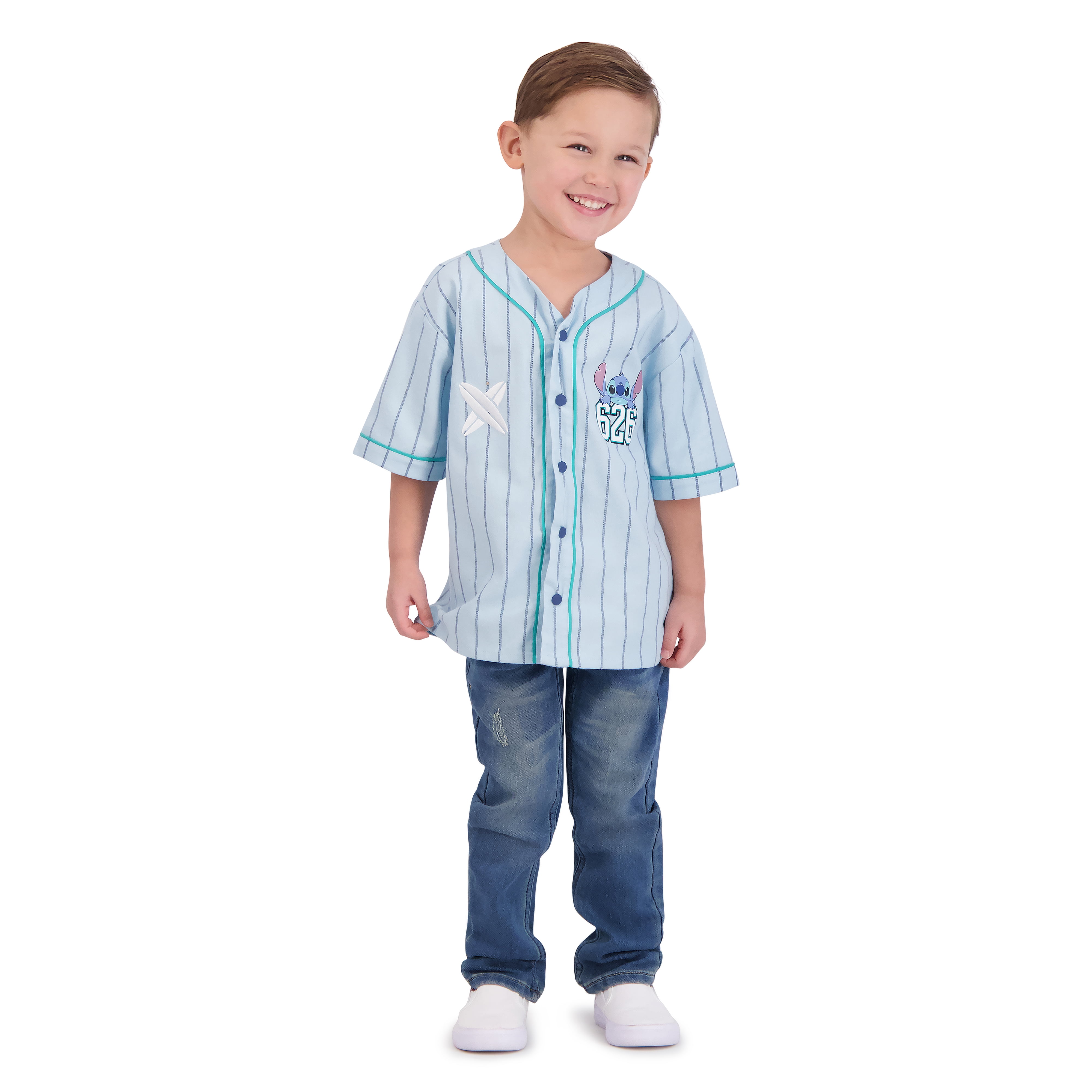 Stitch Toddler Boy Baseball Shirt, Sizes 12M-5T - Walmart.com