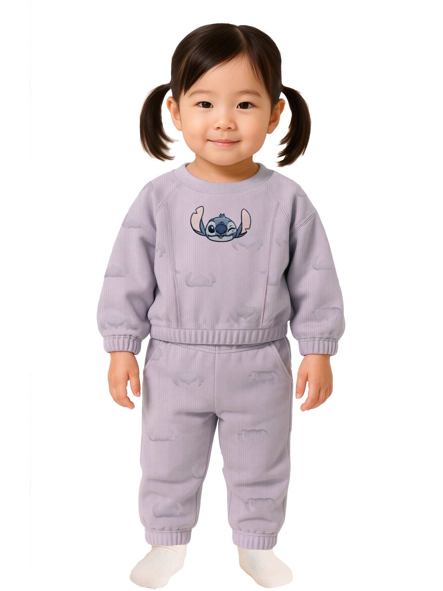 Stitch Toddler Girl Quilted Jogger Set, Sizes 12 Months-5T - Walmart.com