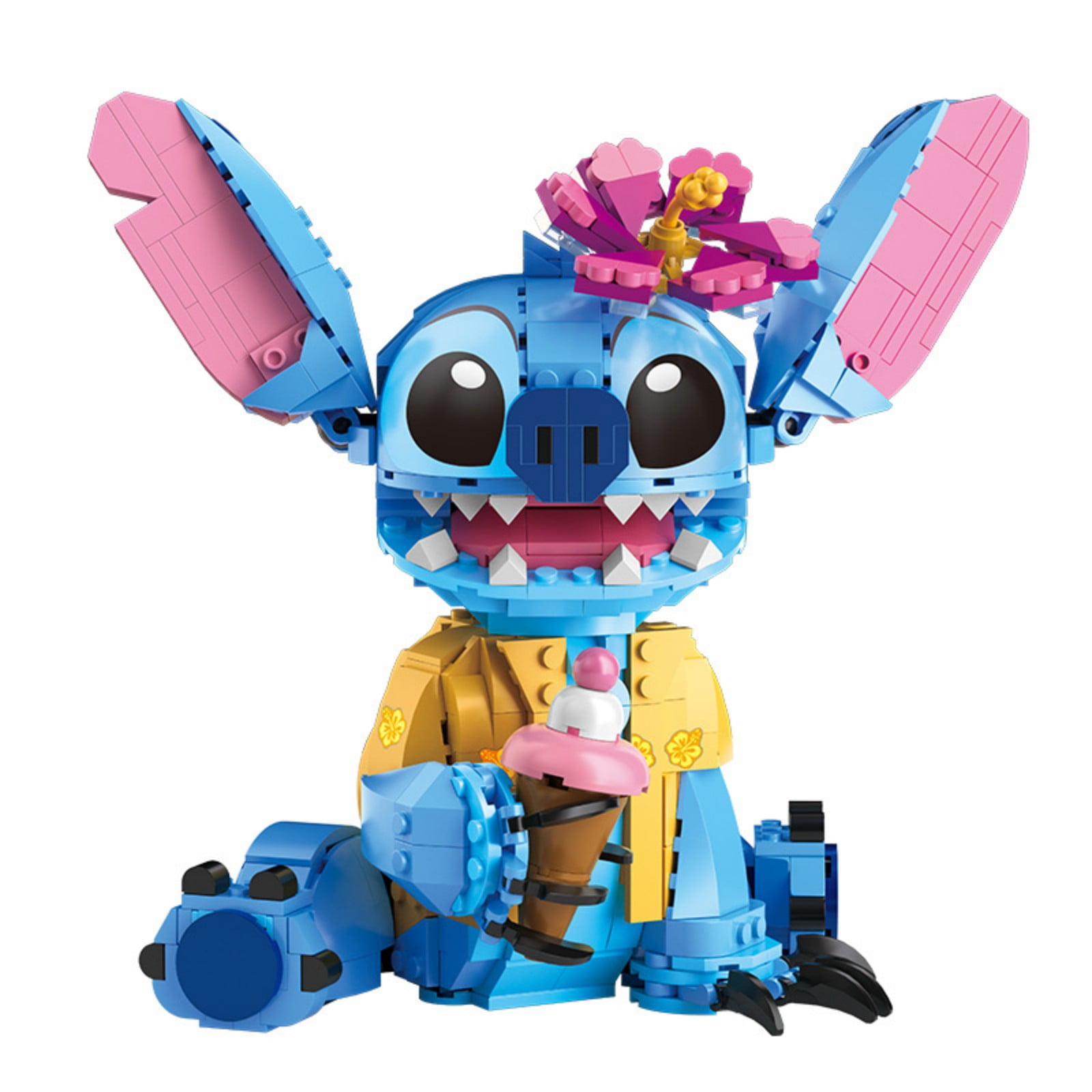 Stitch Toy Building Kit, Buildable Figure with Ice Cream Cone, Fun ...
