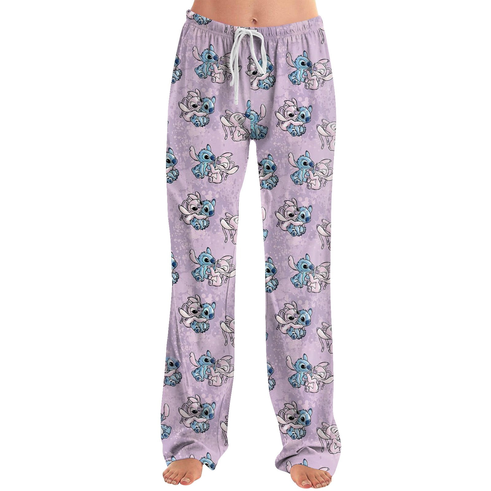 Stitch Toys Womens Pajama Pants Sleepwear Casual Drawstring Elastic ...