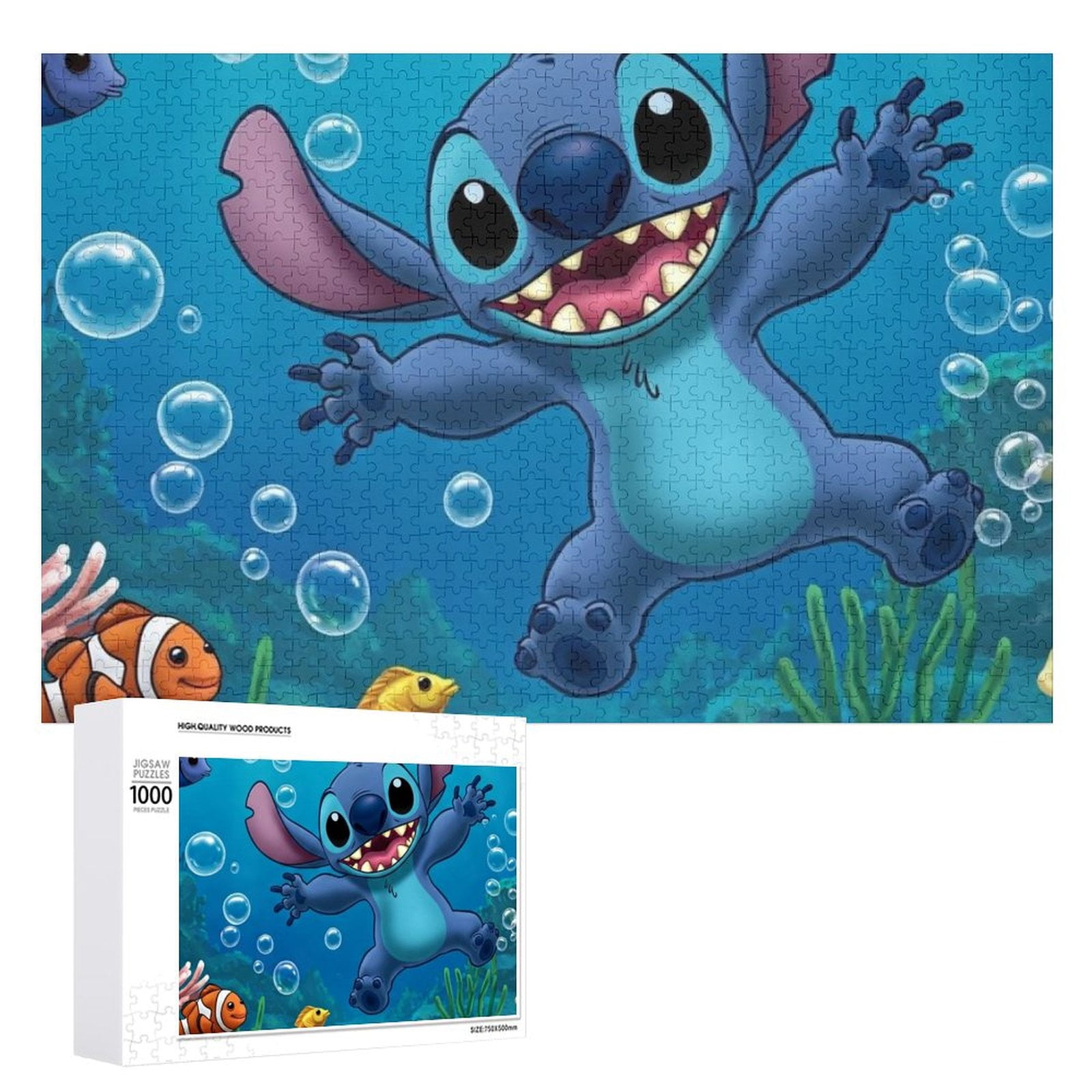 Stitch Underwater World Puzzles for Adults 1000 Pieces - Puzzles ...