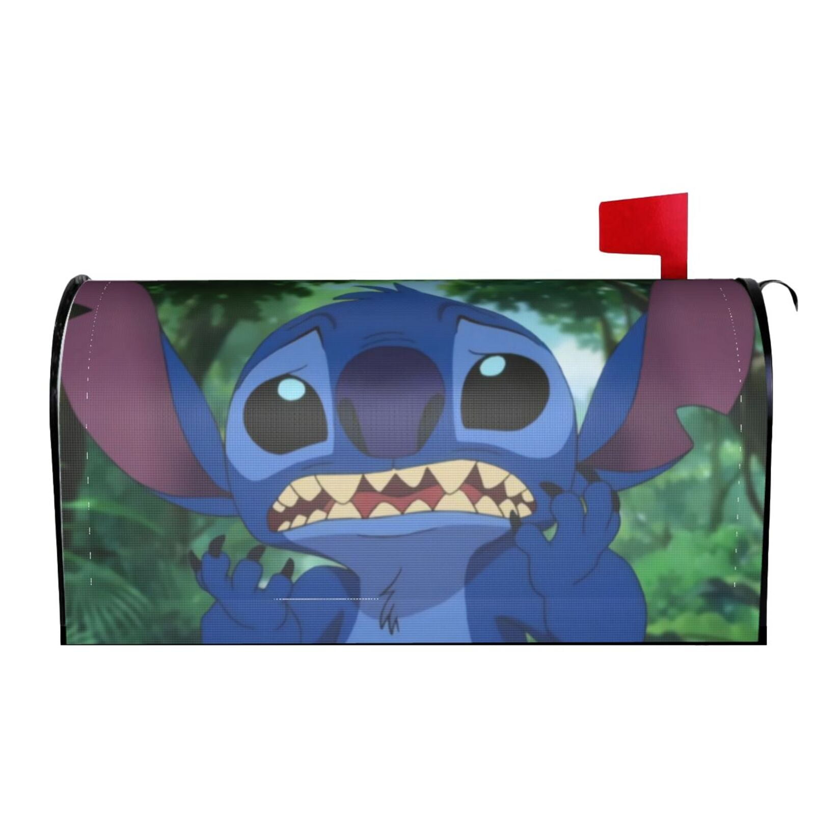 Stitch Was Scary Cartoon Character Mailbox Cover Magnetic Standard Size ...