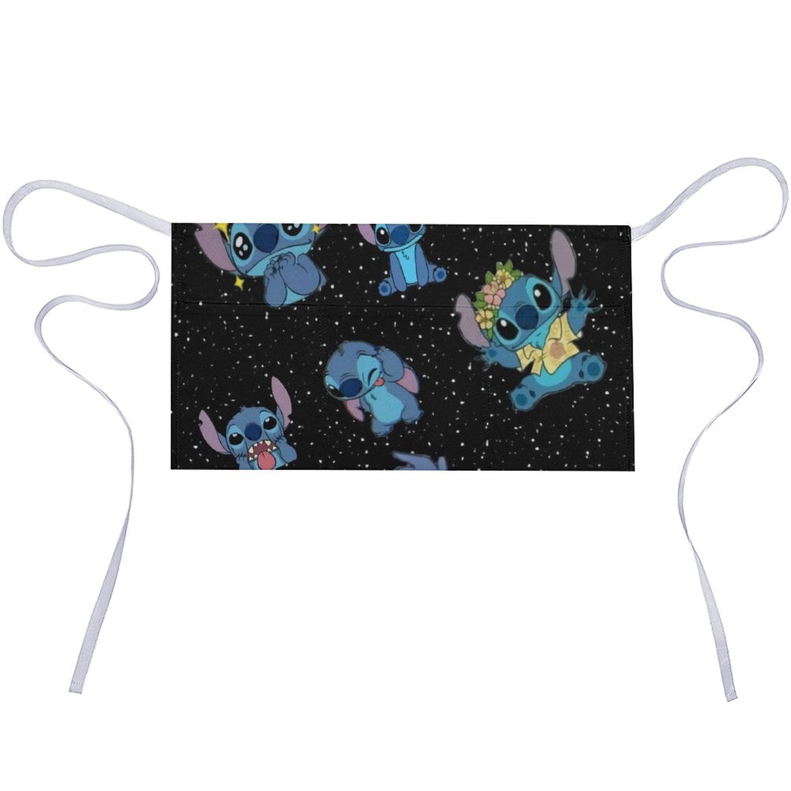 Stitch Waterproof Apron Server Unisex Home Waitress Chef Waist Apron ...