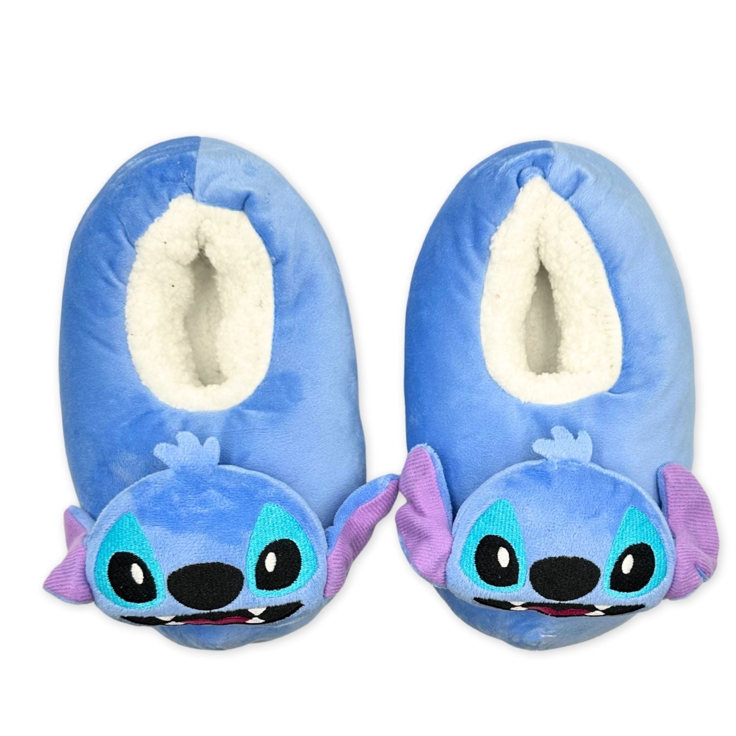Stitch Women's 3D Plush Head Fuzzy Babba Slipper Socks, 1-Pack, Sizes S ...