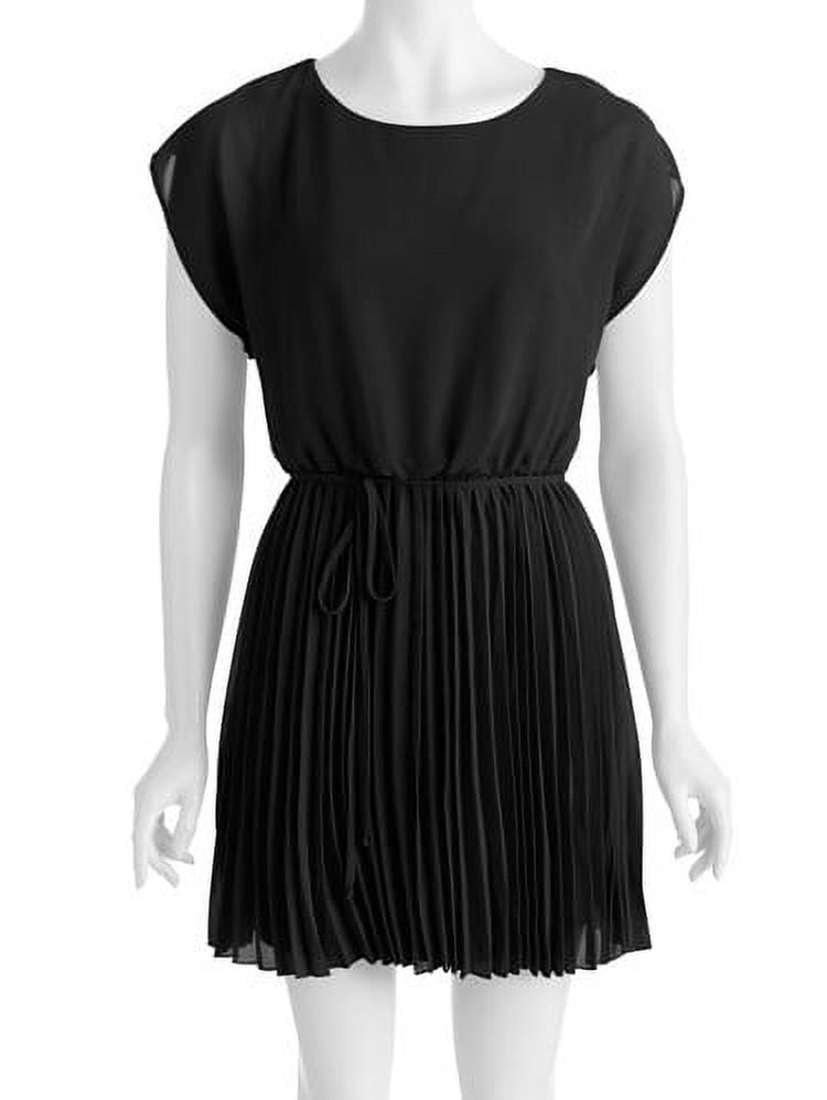 Stitch Womens Dolman Sleeve Pleated Woven Dress